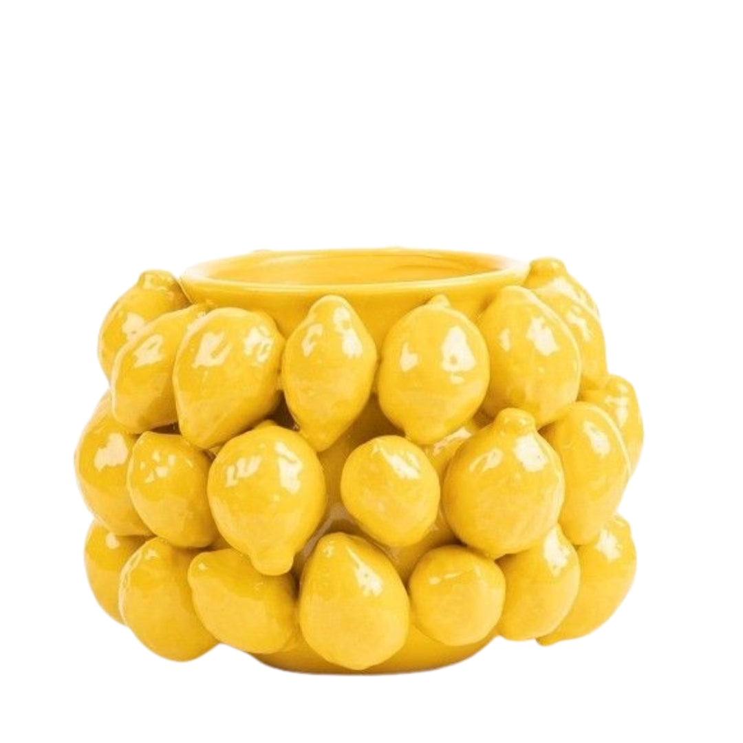 Ceramic Lemon Vases | Lemon vase decor