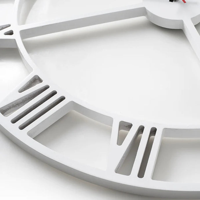 Roman Numeral Clock - White | Decorative Large Wall Clock for Living ...